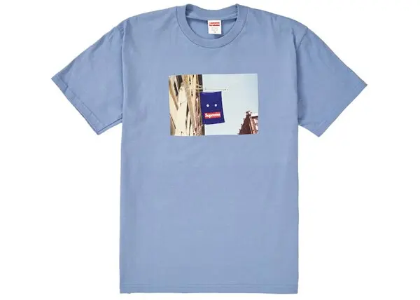 Supreme Banner Tee Shirt - Slate