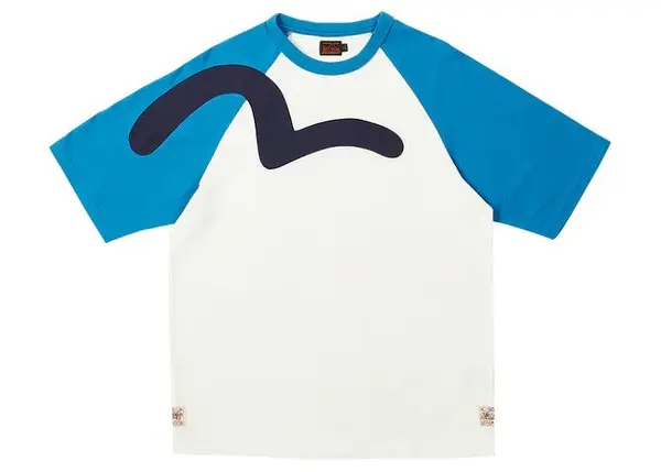 PALACE X Evisu Seagull Raglan T-shirt - Off White
