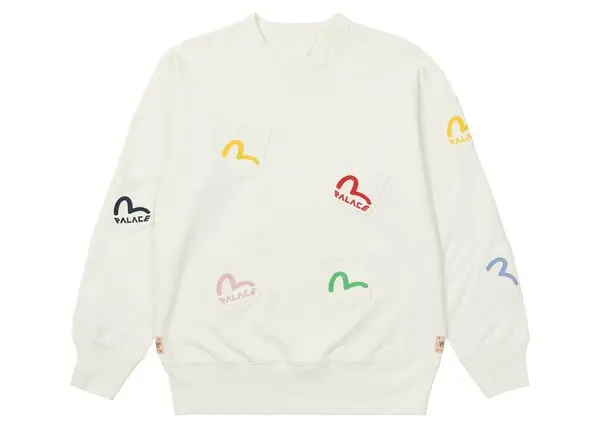PALACE X Evisu Pocket Crew - Egret
