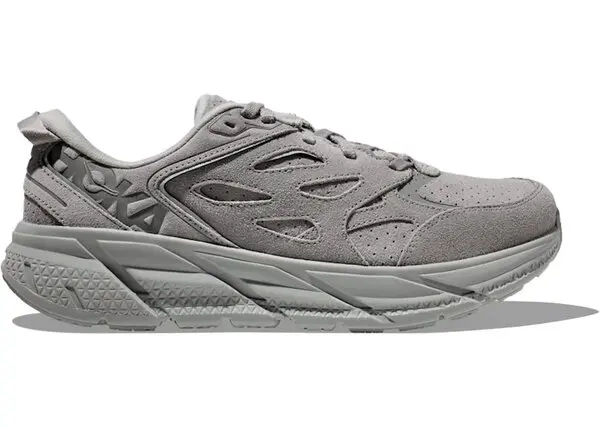 Hoka One One Clifton L Suede Sneakers - Limestone