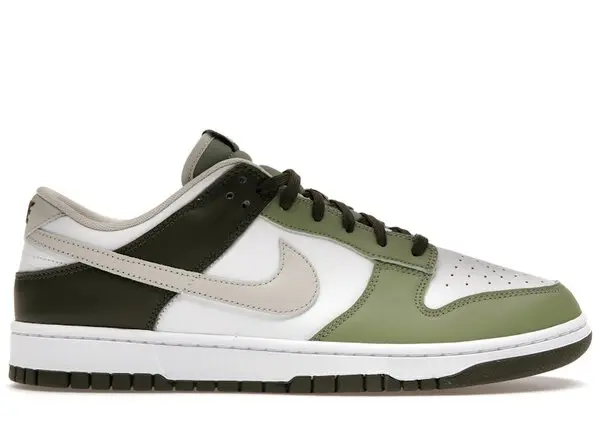 Nike Dunk Low Cargo Khaki - White/light Bone/oil Green