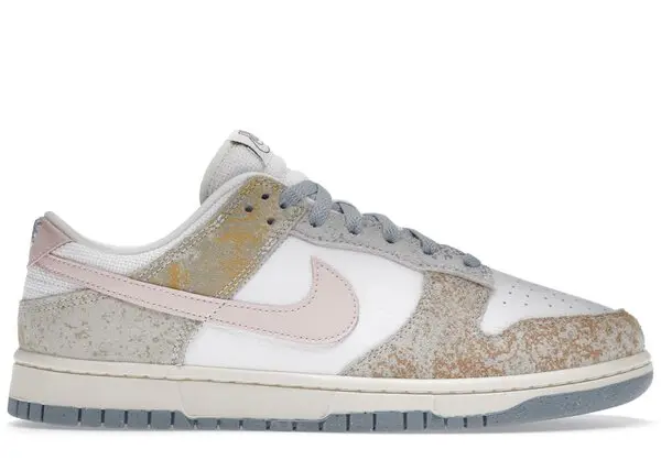 Nike Dunk Low Oxidized Sneakers - White/pink/blue