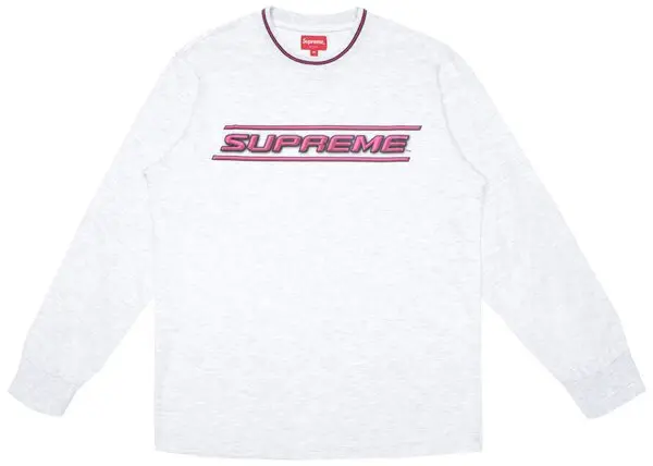 Supreme Bevel Long Sleeve Top - Ash Grey