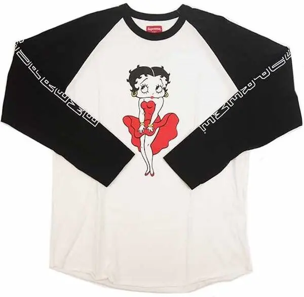 Supreme Betty Boop Raglan Shirt - Black