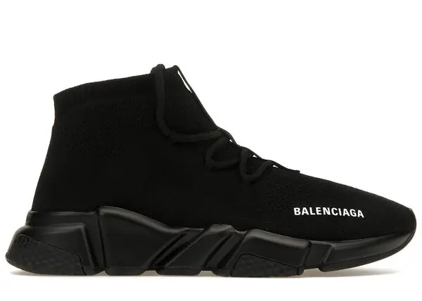 Balenciaga Speed Trainer Lace Up - Black