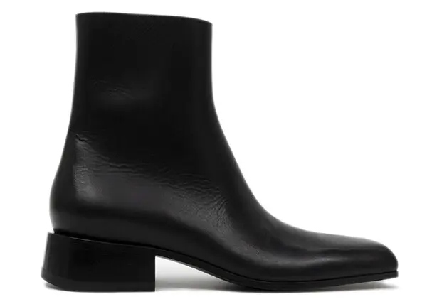 Balenciaga Square-toe Leather Ankle Boots