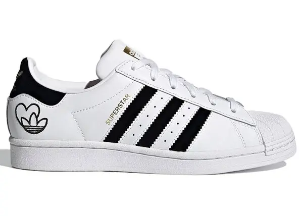 Adidas Superstar Heat Logo Sneakers - Cloud White/core Black/gold Metallic