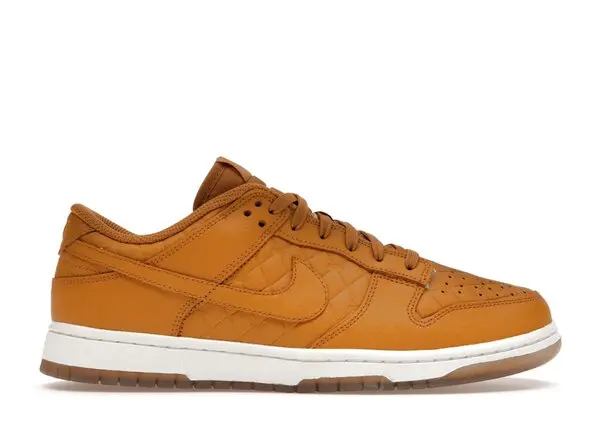 Nike Dunk Low Quilted Sneakers - Wheat/sail