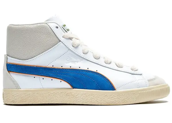 PUMA Clyde Mid Bball Rhuigi New York Worldwidein Sneakers - White/royal