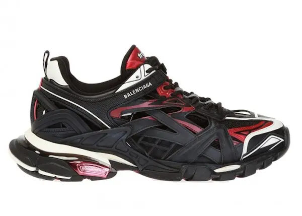 Balenciaga Track 2in Sneakers - Black/burgundy