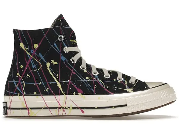CONVERSE Chuck Taylor All Star 70 Hi Archive Paint Splatter - Black/hyper Magenta/egret