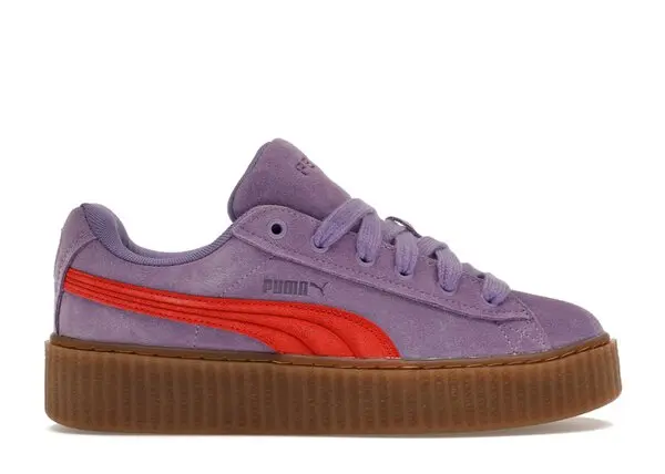 PUMA Creeper Phatty Rihanna Fenty Sneakers - Lavender Alert/burnt Red/gum