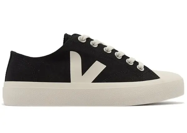 VEJA Wata Ii Low Canvas Sneakers - Black/white