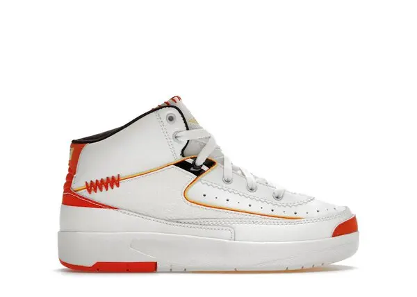 JORDAN 2 Retro Sp Maison Chateau Rouge Sneakers - Sail/citron Pulse/orange