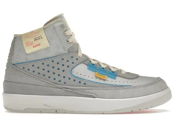JORDAN 2 Retro Sp Union Sneakers - Grey Fog/siren Red/light Smoke Grey