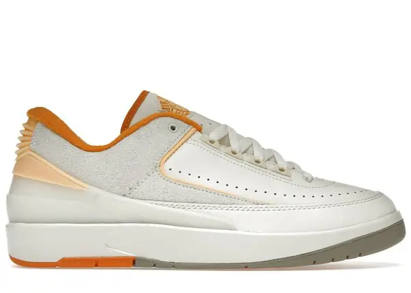 JORDAN 2 Retro Low Craft Sneakers - Sail/melon Tint/light Curry