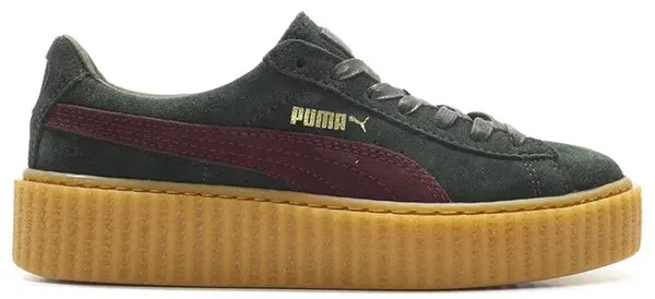 PUMA X Rihanna Fenty Creepers - Green/bordeaux/gum