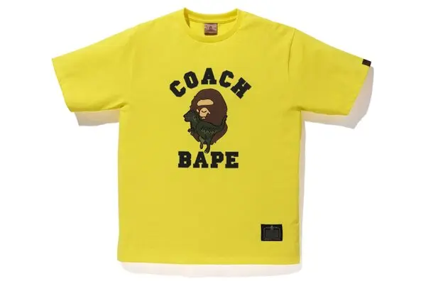 BAPE X Coach Rexy Tee Shirt - Yellow