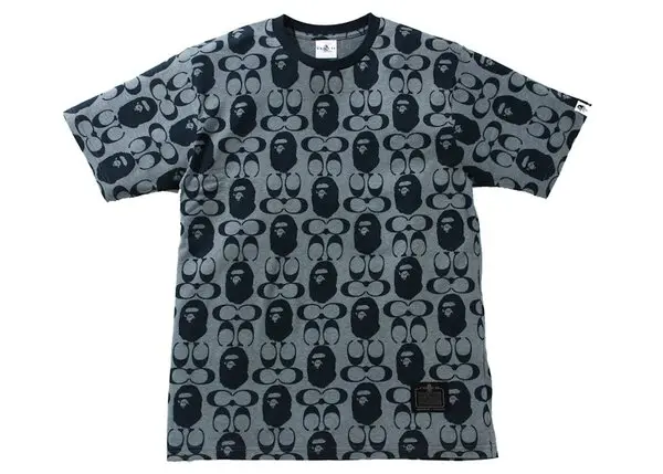 BAPE X Coach Tee Shirt - Navy Blue