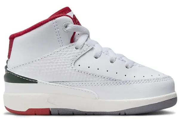 JORDAN 2 Retro Sneakers - White/fire Red