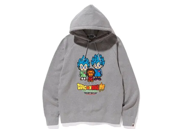 BAPE X Dragonball Super Son Goku & Vegeta Hoodie - Grey