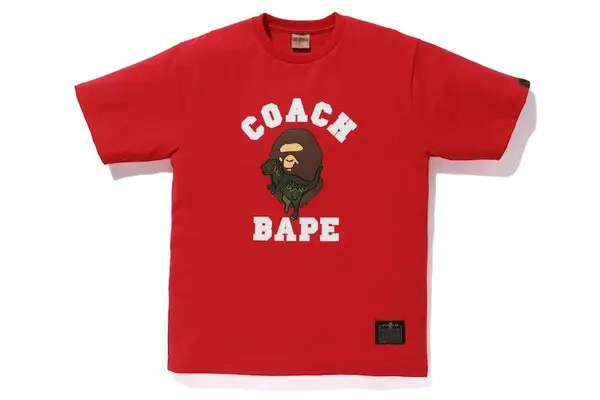 BAPE X Coach Rexy Tee Shirt - Red