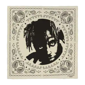 Juice Wrld X Midnight Studios Silhouette Bandana - Cream | Editorialist