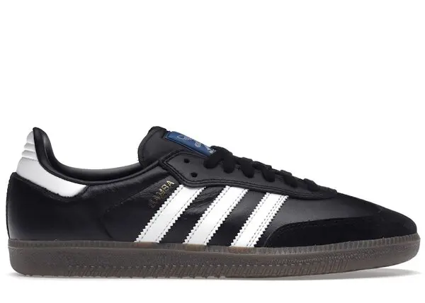 Adidas Samba Adv Sneakers - Core Black/cloud White/gold Metallic