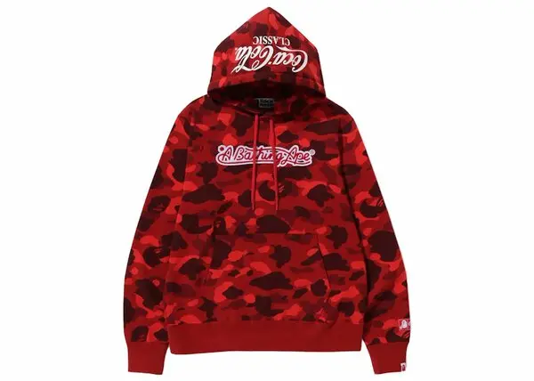 BAPE X Cocacola Camo Ape Head Pullover Hoodie