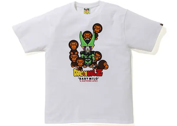 BAPE X Dragon Ball Z Baby Milo Cell & Cell Jr Tee Shirt - White