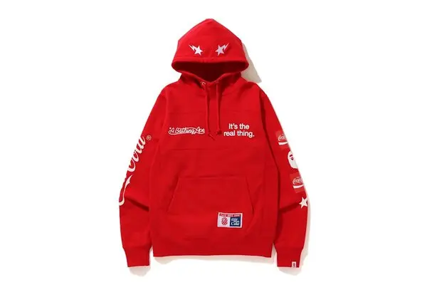 BAPE X Coca Cola Pullover Hoodie - Red