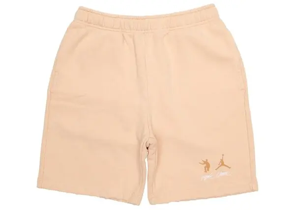 JORDAN X Union Fleece Shorts - White Onyx