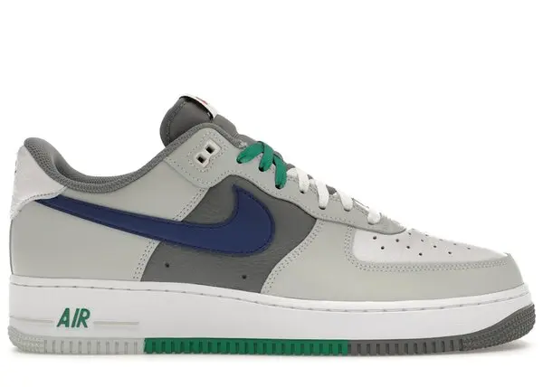 Nike Force 1 Low '07 Lv8 Split Sneakers - Light Silver/white/smoke Grey