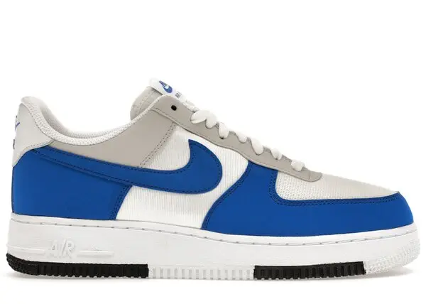 Nike Force 1 Low '07 Lv8 Time Warp Royal Sneakers - Summit White/game Royal/neutral Grey
