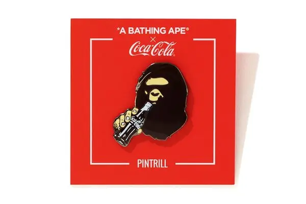 BAPE X Coca Cola Ape Head Pintrill Pin