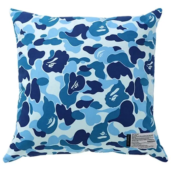 BAPE X Fabrick Abc Camo Square Cushion - Blue