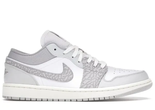JORDAN 1 Low Prm Sneakers - White/neutral Grey/sail