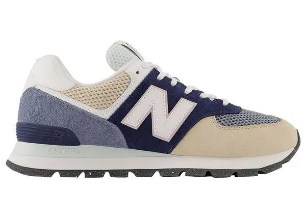 NEW BALANCE 574 Rugged Sneakers - Blue/beige