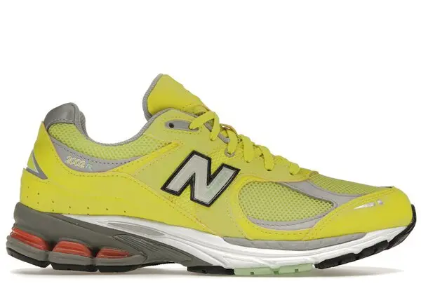 NEW BALANCE 2002rin Sneakers - Sulphur Yellow/silver Metallic