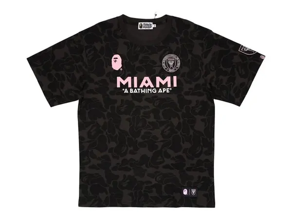 BAPE X Inter Miami Cf Camo Tee Shirt