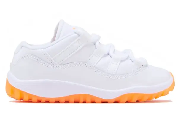 JORDAN 11 Retro Low Top Sneakers - White/bright Citrus