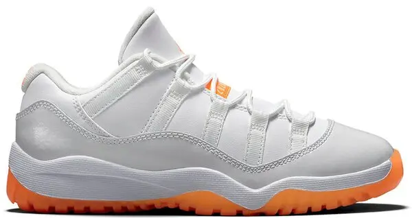JORDAN 11 Retro Low Sneakers - White/citrus