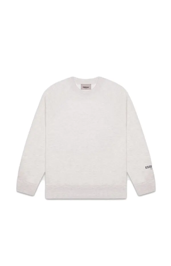 Fear Of God Essentials Core Pullover Crewneck Sweatshirt - Heather Grey