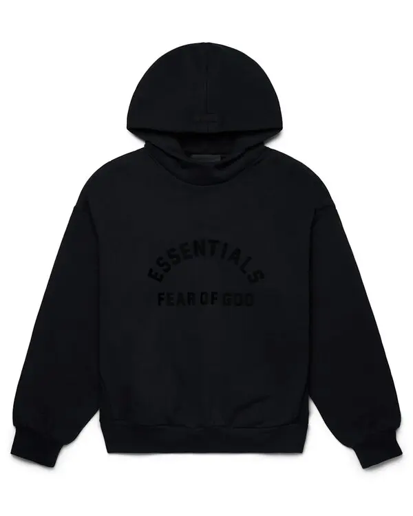 Fear Of God Essentials Arch Logo Hoodie - Jet Black