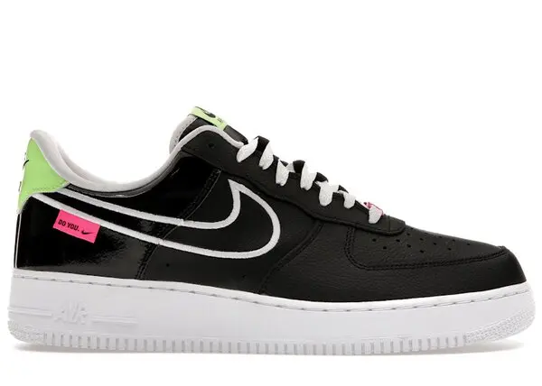 Nike Air Force 1 Low Sneakers - Black/white/pink