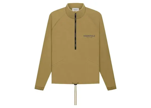 Fear Of God Essentials Half Zip Track Jacket - Amber