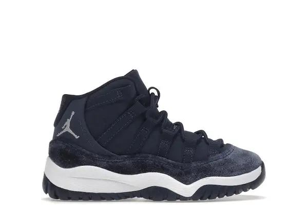 JORDAN 11 Retro Ps - Midnight Navy Blue/metallic Silver/white