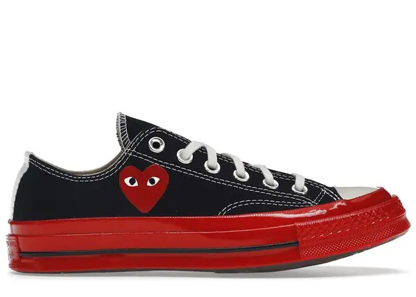 CONVERSE Chuck Taylor All Star '70 Ox Comme Des Garcons Play Midsole - Black/red/egret