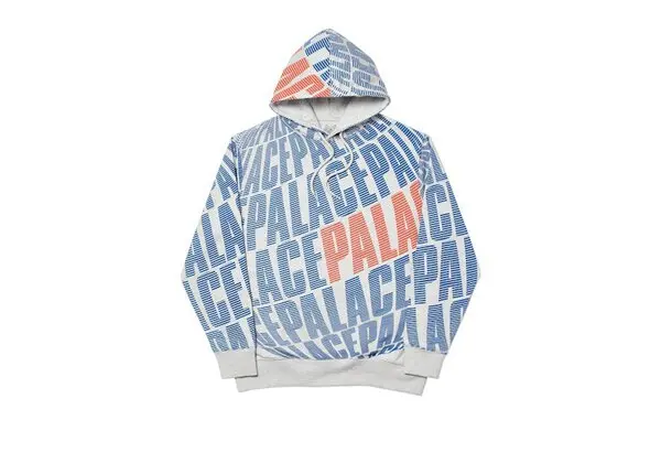 PALACE Planet Hood - Grey Marl