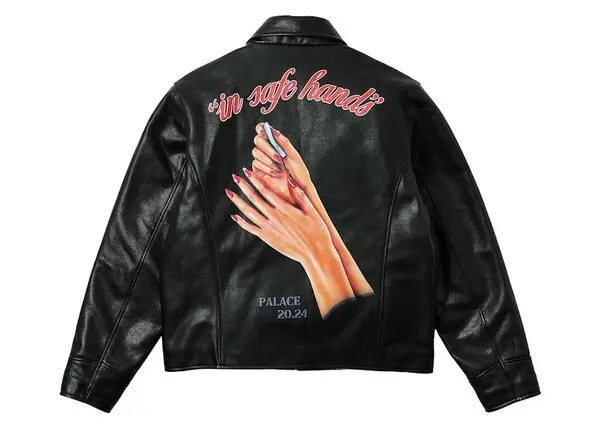 PALACE Safe Hands Leather Jacket